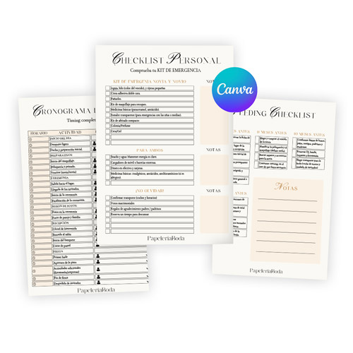 ️ Planificador Digital para Bodas – Kit descargable | Papeleríaboda.com